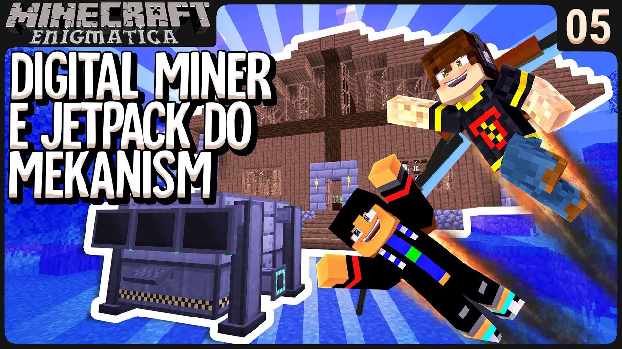 Mineração Automática com o DIGITAL MINER e o JETPACK do MEKANISM ...