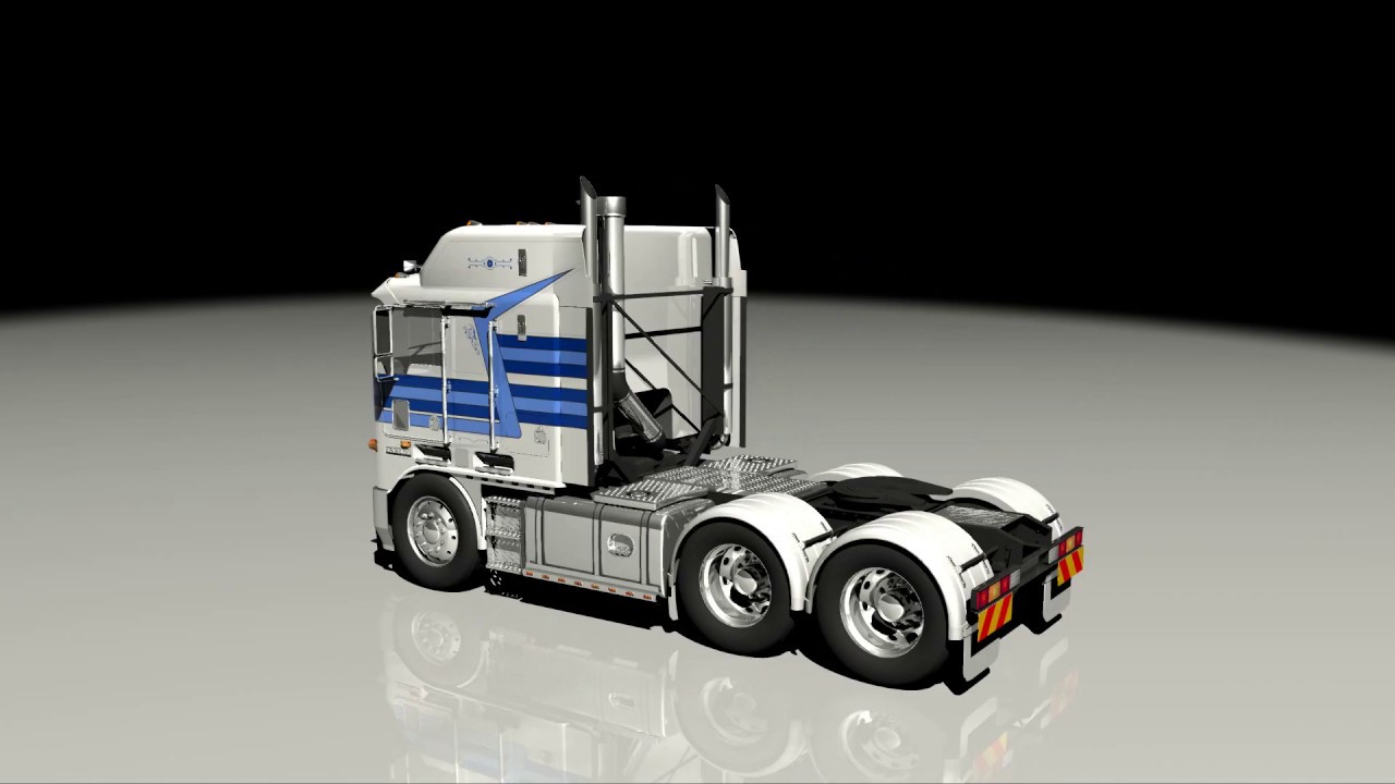 Kenworth K108 Extracab 3D model turntable - YouTube