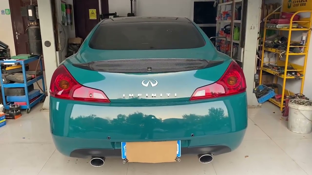 new design 370z resonated test pipe installation picture and sound clip ...