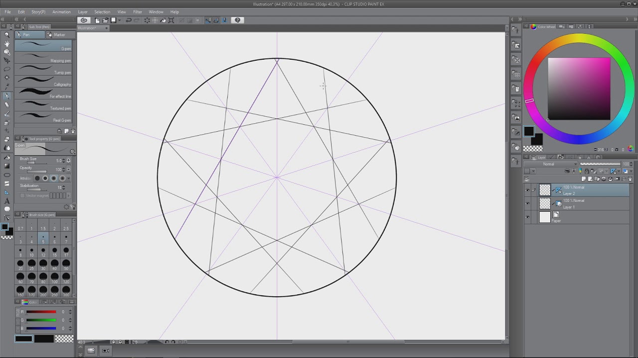 CSP EX magic circles/ruler tips and tricks - YouTube