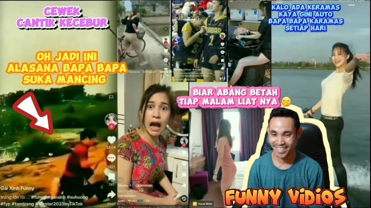 Riaction Tik Tok Mancing Lucu Bikin Ngakak 🤣🤣 ( tidak ketawa tidak waras ) - YouTube