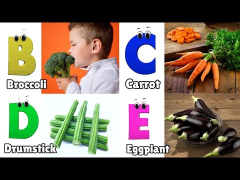 Vegetables ABC Song | Learn English Alphabet Letters | Phonics for Kids ...