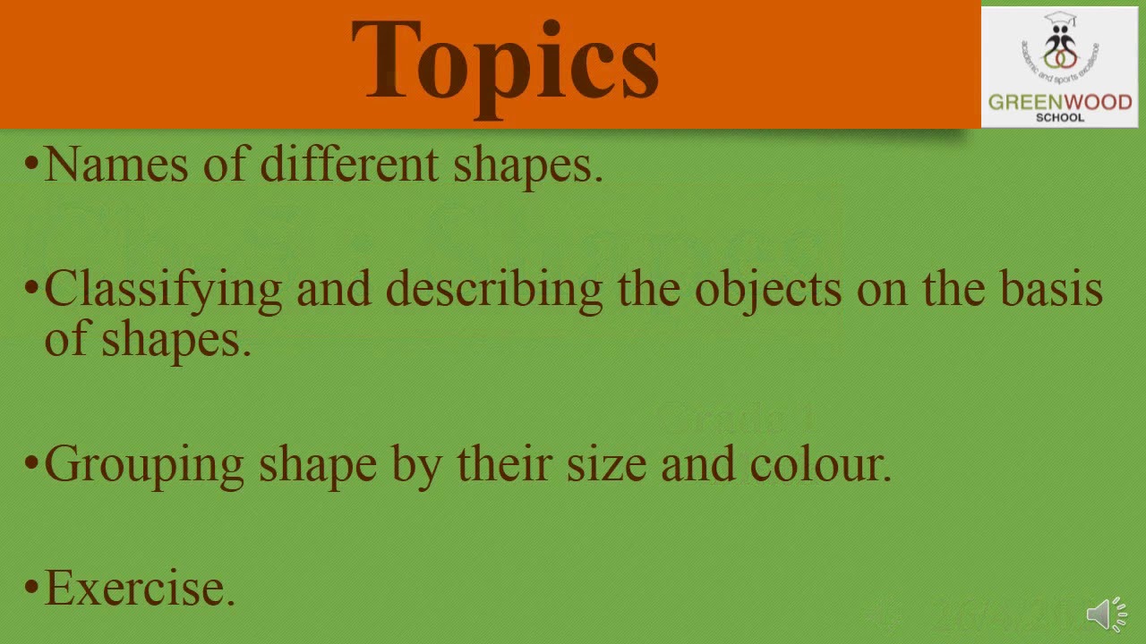 Grade 1 - Maths (Chapter 5 - Shapes) - YouTube