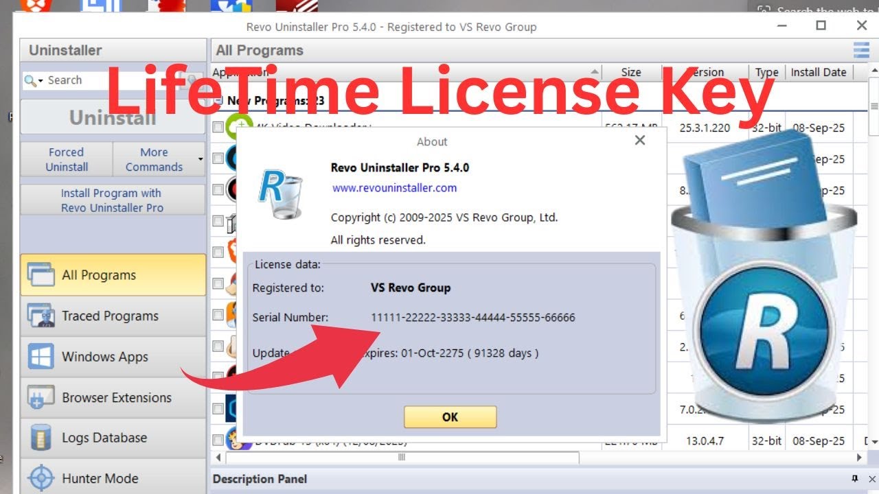 Revo Uninstaller Pro 5.4.5 Lifetime License Key 2025 - YouTube
