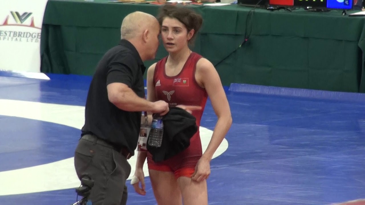 2019 JR CDN Championship WW50kg Grace Lew (Dinos) vs Samanatha Adams ...