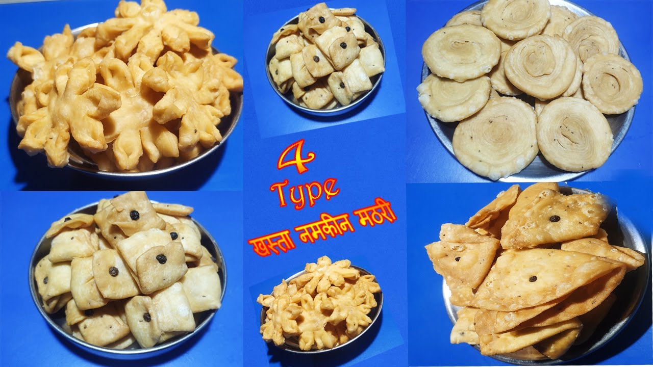 mathri recipe | samosa matri | crispy layered mathri | - YouTube