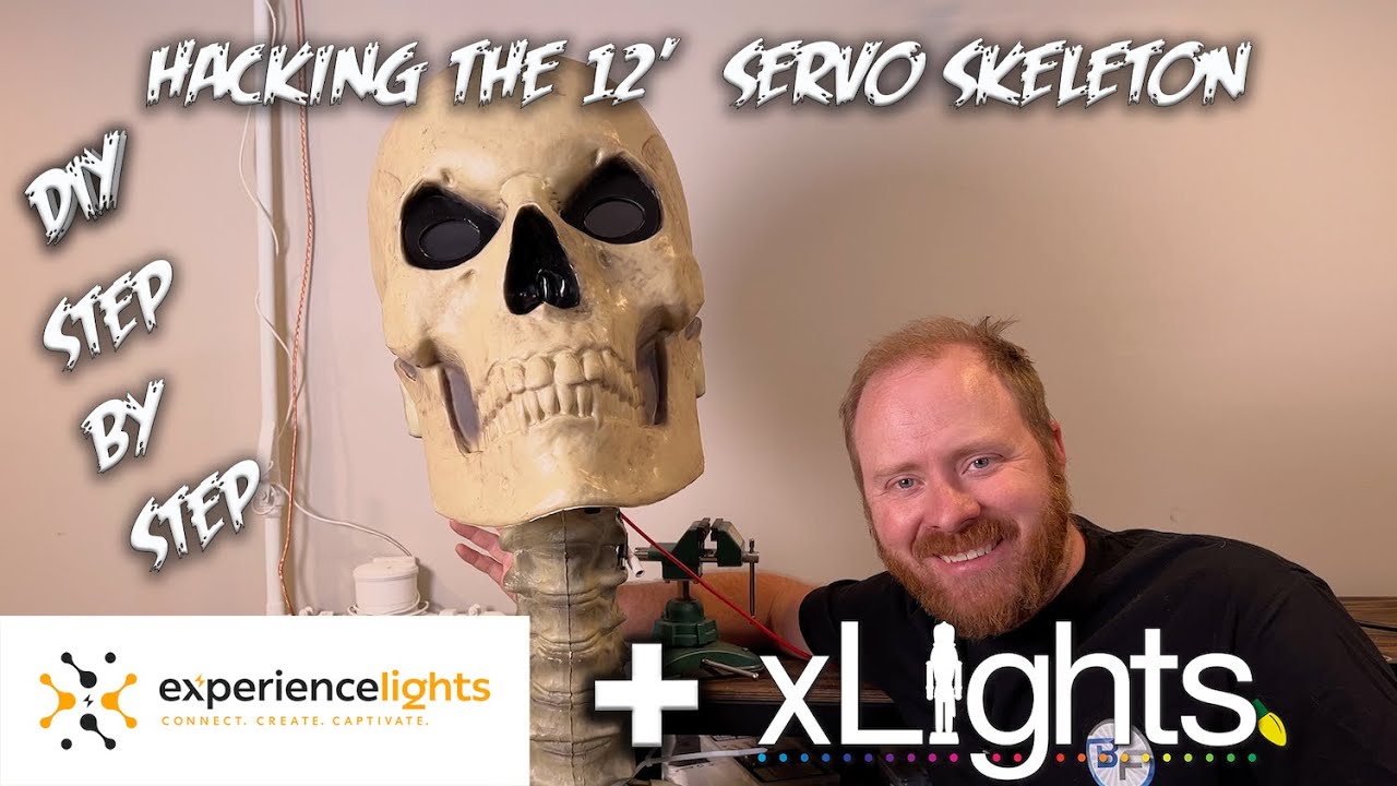 Hacking the 12' Home Depot Skeleton with xLights! - YouTube
