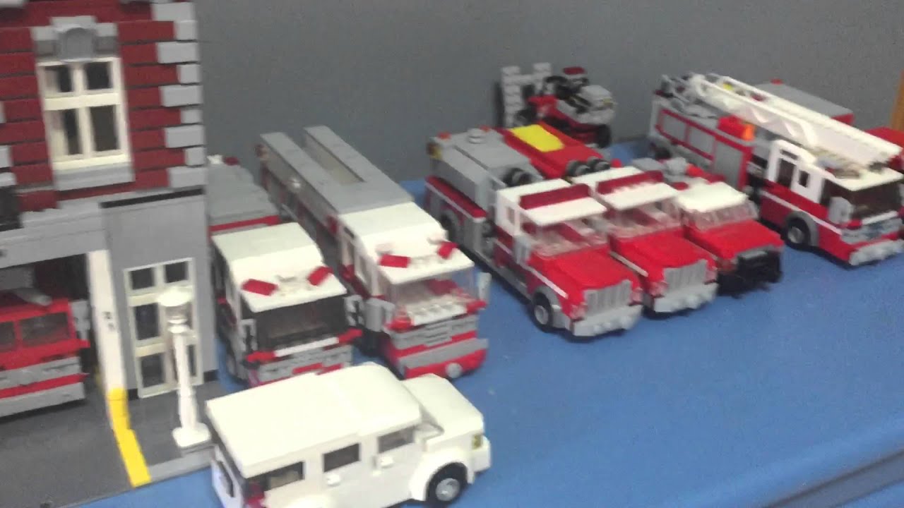 My preview to my custom Lego fire dept, ems, and PD - YouTube