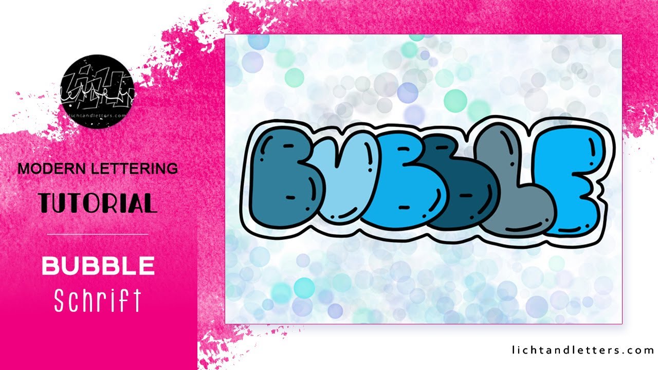 Bubbleschrift für Dein Handlettering - YouTube