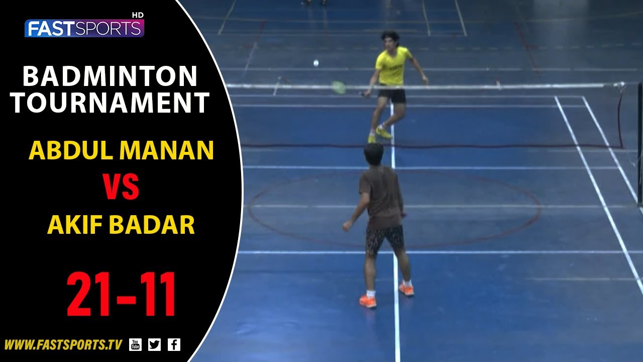 Badminton Match: Abdul Manan vs Akif Badar | Thrilling Battle ...