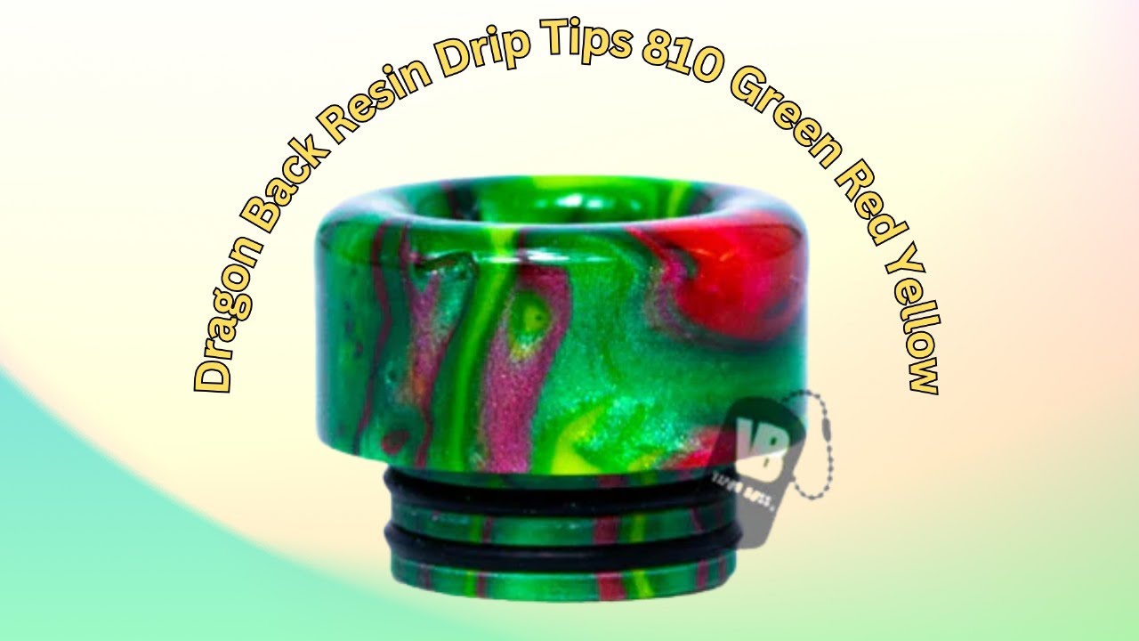 Dragon Back Resin Drip Tips 810 Green Red Yellow | Vape Drip Tip | Drip ...