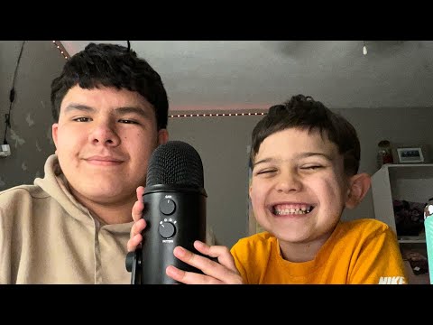 My brother try’s ASMR for the first time!