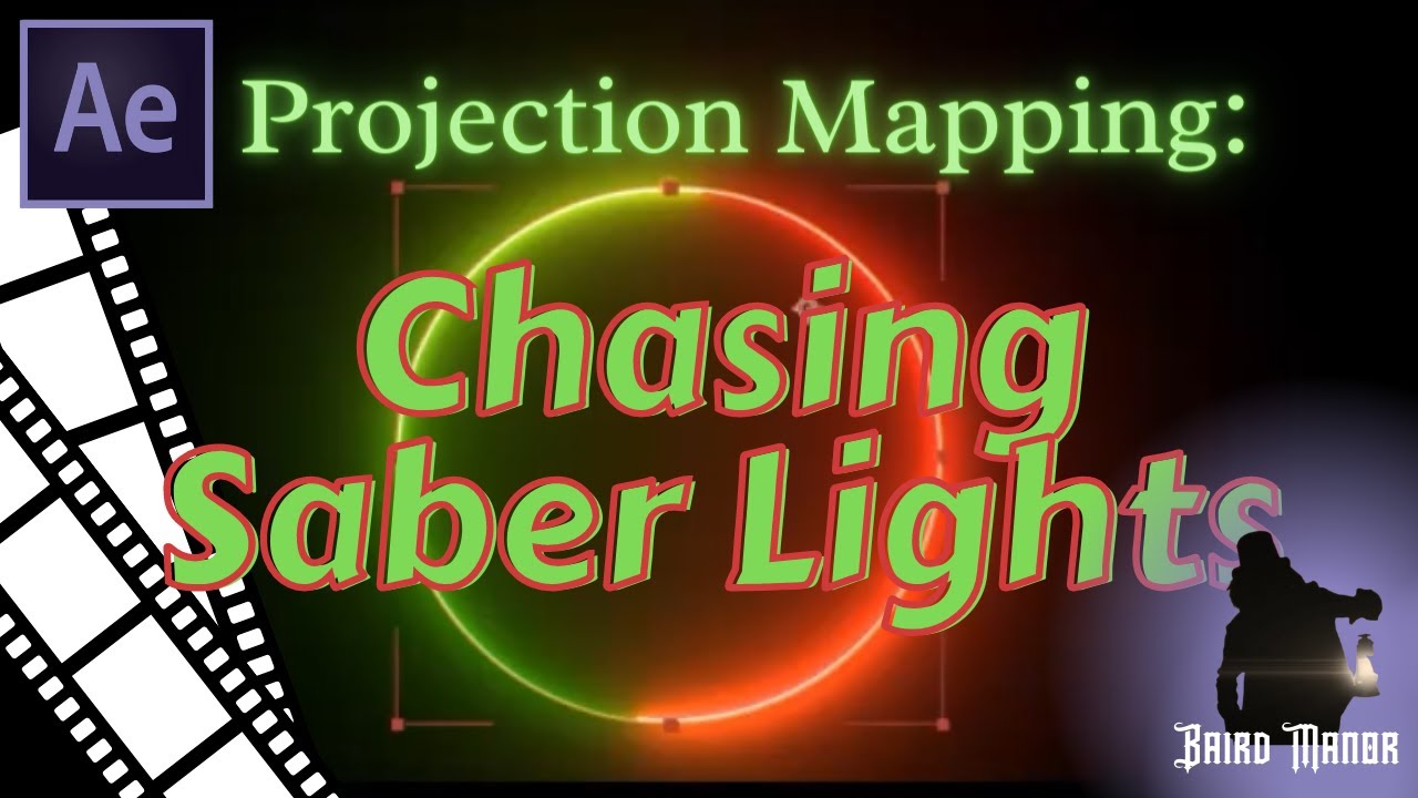 Chasing Saber Lights - Projection Mapping in AE - YouTube