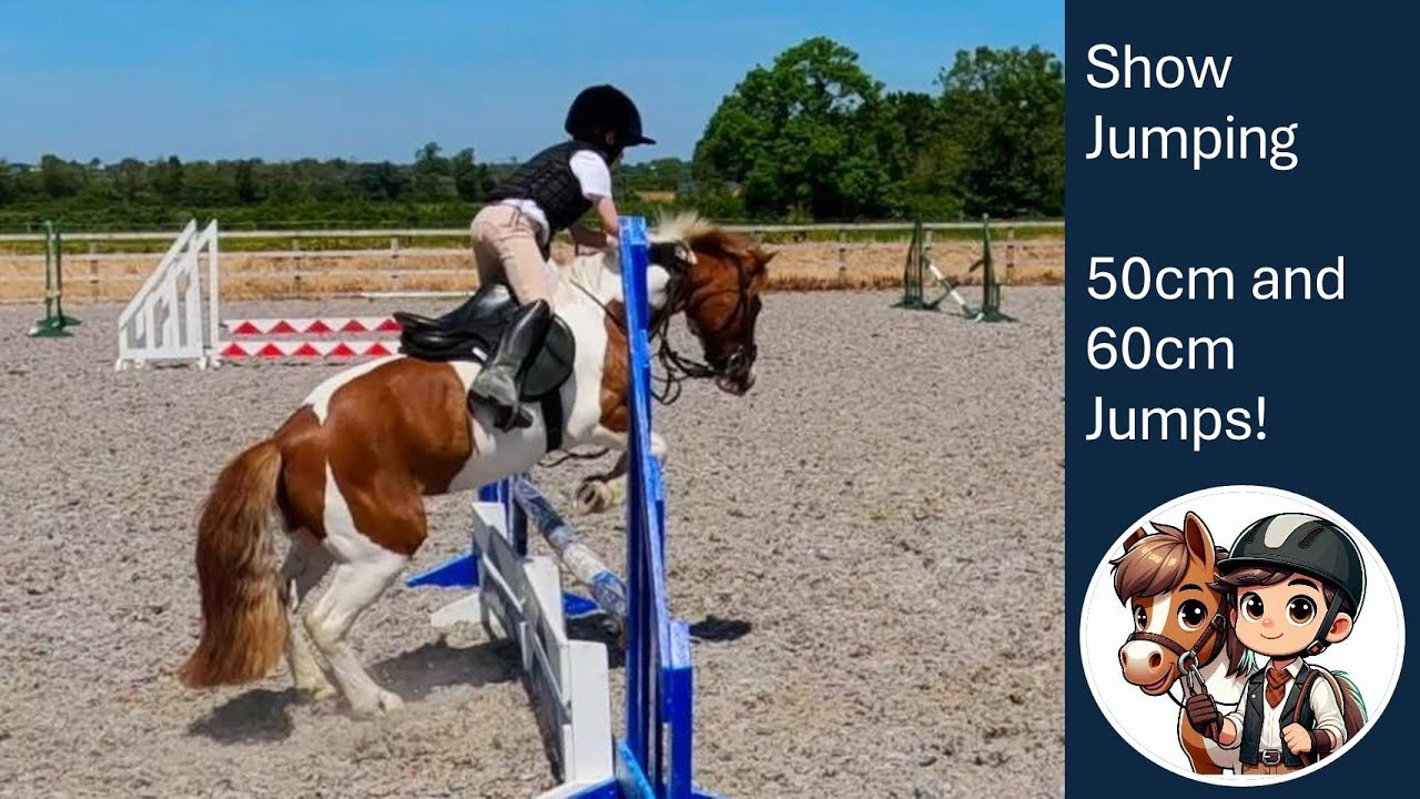 Show Jumping Fun with 50 and 60cm High Jumps! - YouTube