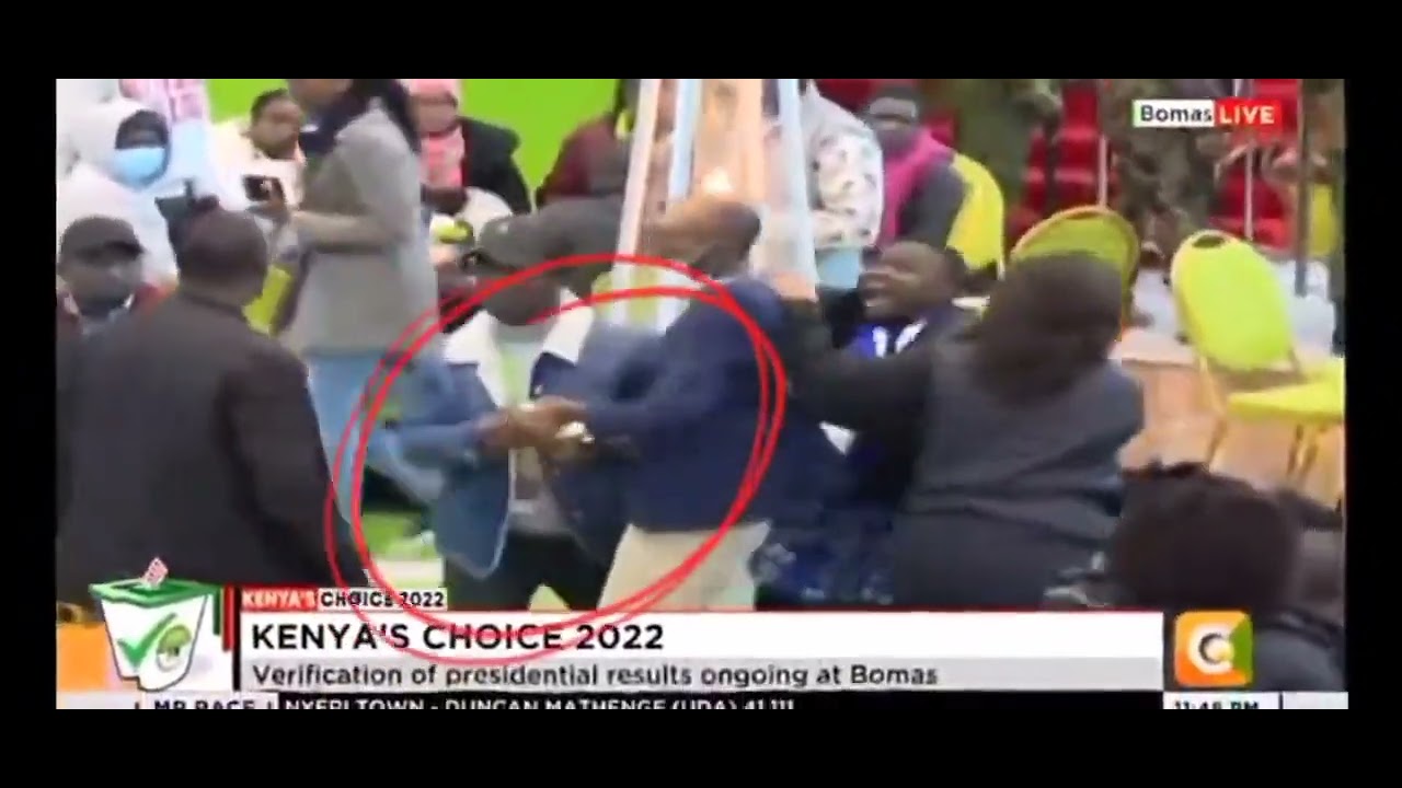DRAMA AT IEBC BOMAS OF KENYA, THE NATIONAL IEBE TALLYING CENTRE. - YouTube