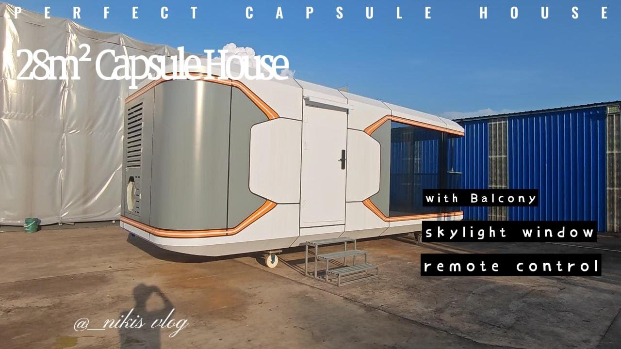 28 square meter space capsule house - YouTube