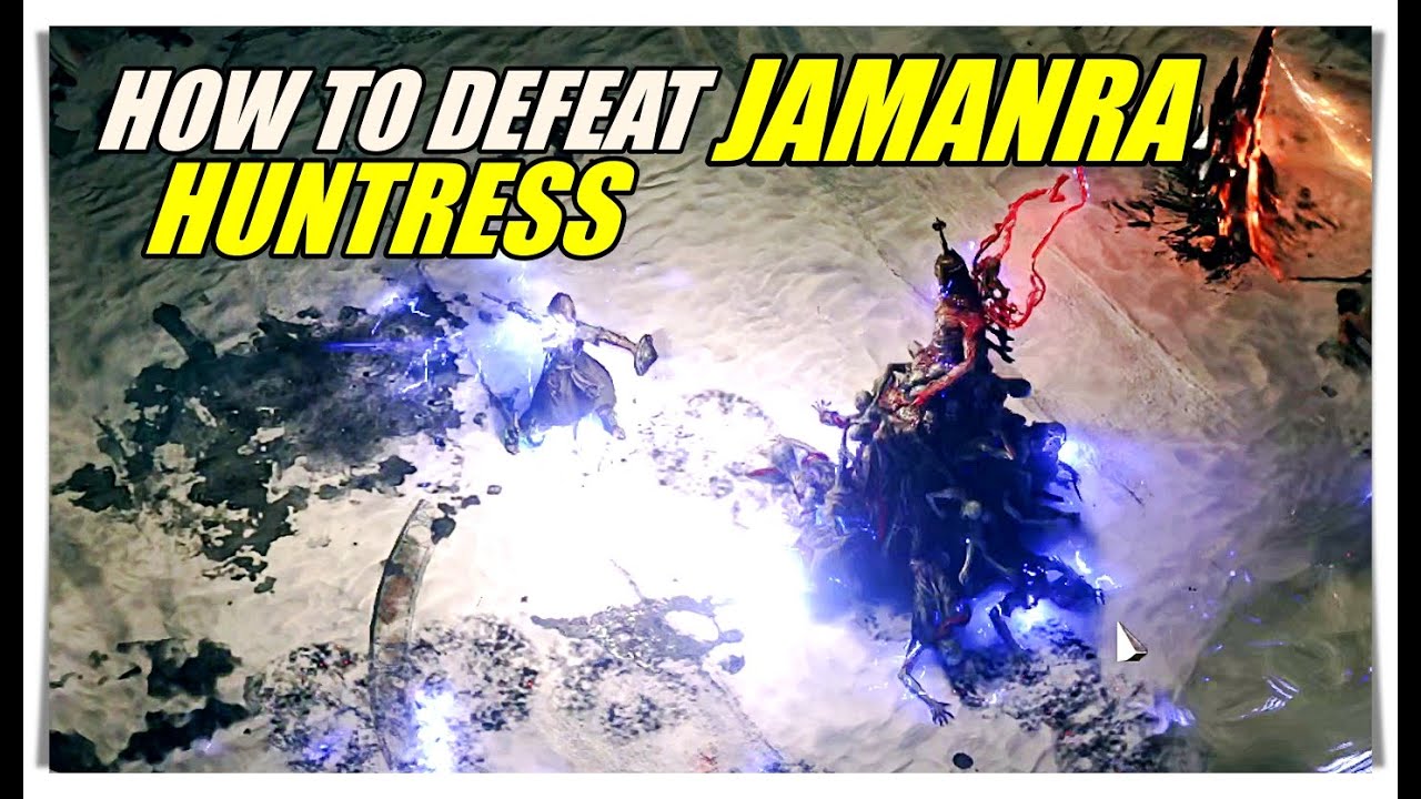 How to Defeat JAMANRA with HUNTRESS in POE2 | Dawn of the Hunt Path of ...