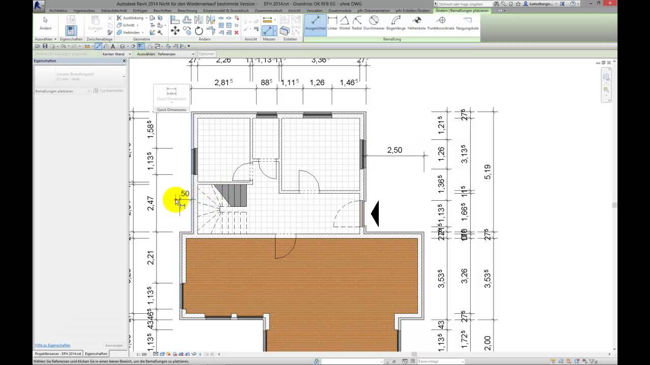 Quick Dimensions mit Revit - YouTube
