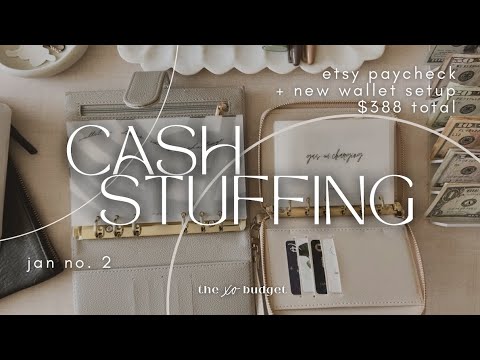 Cash Stuffing | Jan No. 2 | $388 | Etsy Paycheck | New Wallet Setup ...