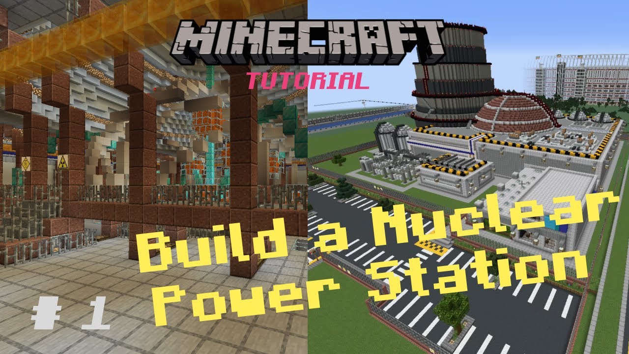 How to make a Nuclear Power Station in Minecraft - Part 1 - YouTube