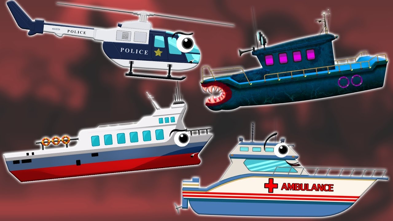 Helping Hand | Evil Boat | Sea Vehicles | Police Helicopter - YouTube