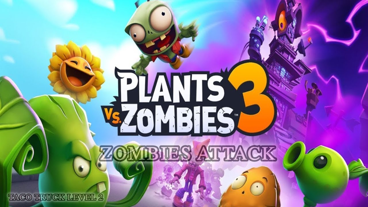 Plants vs Zombies 3 Gameplay Walkthrough Taco Truck Level 2 Zombie ...
