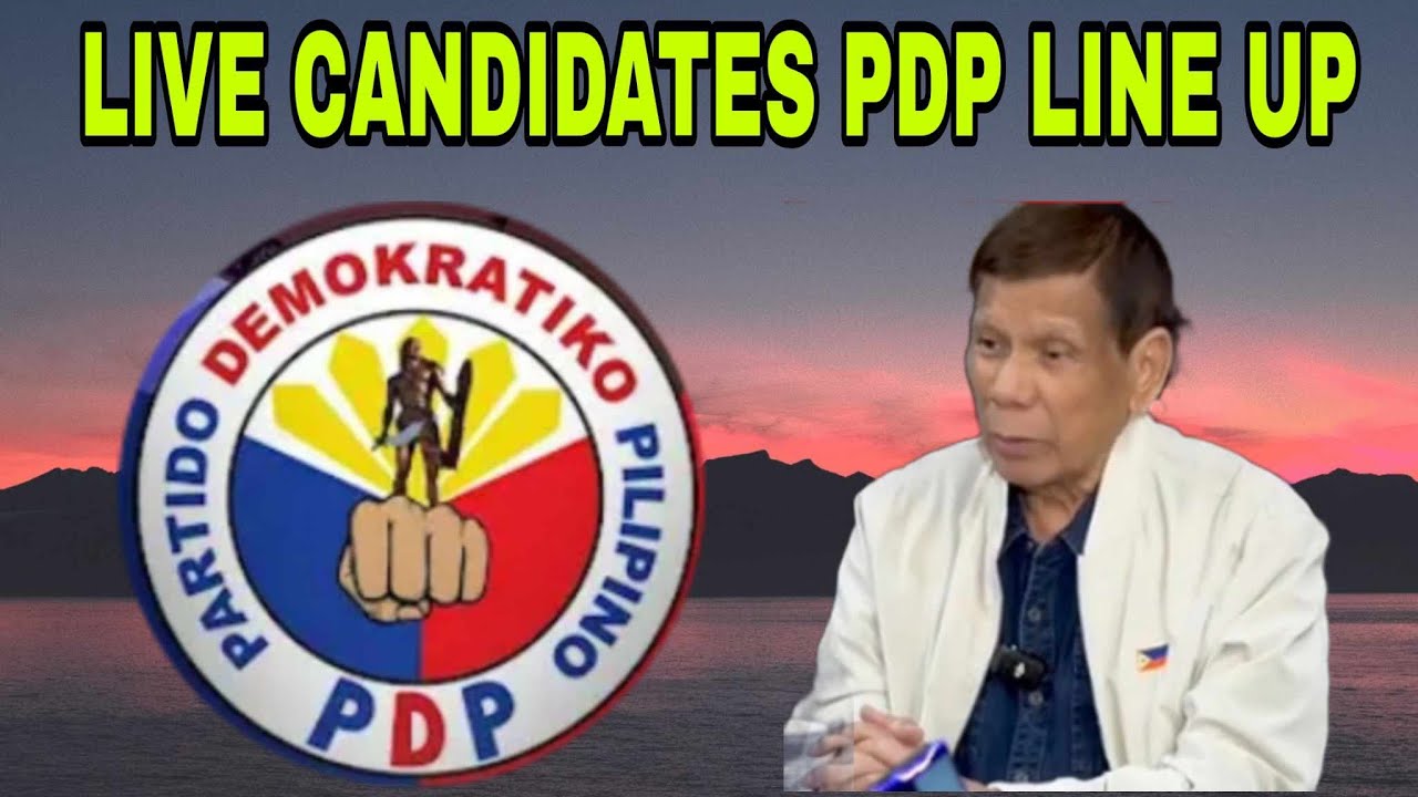 Live! PDP line up candidates - YouTube