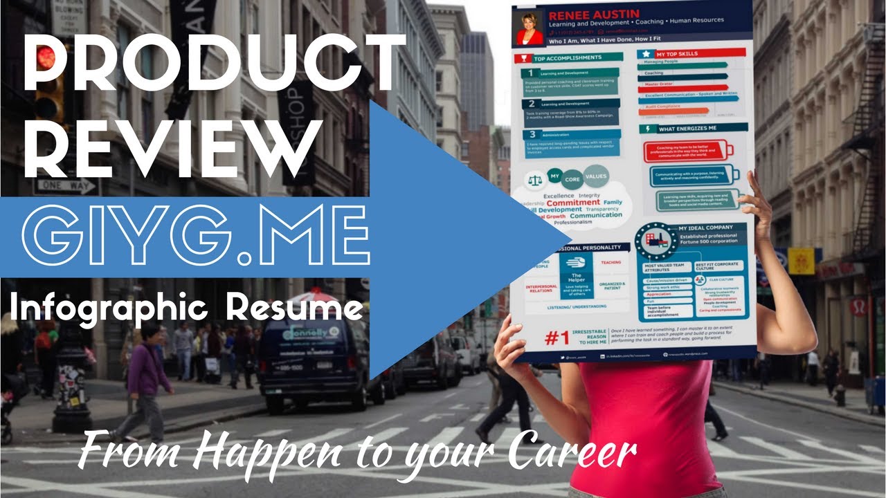 Product Review GIYG Infographic Resume Builder (GIYG.me) - YouTube