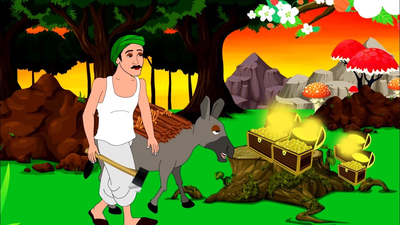 होशियार गधा, शायरी बोलने वाला गधा, cartoon video , Hindi moral story ...