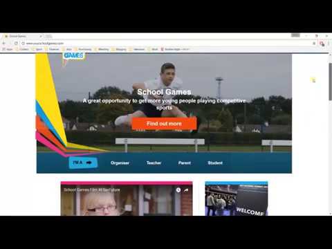 School Games Website - Tutorial Video for Schools - YouTube