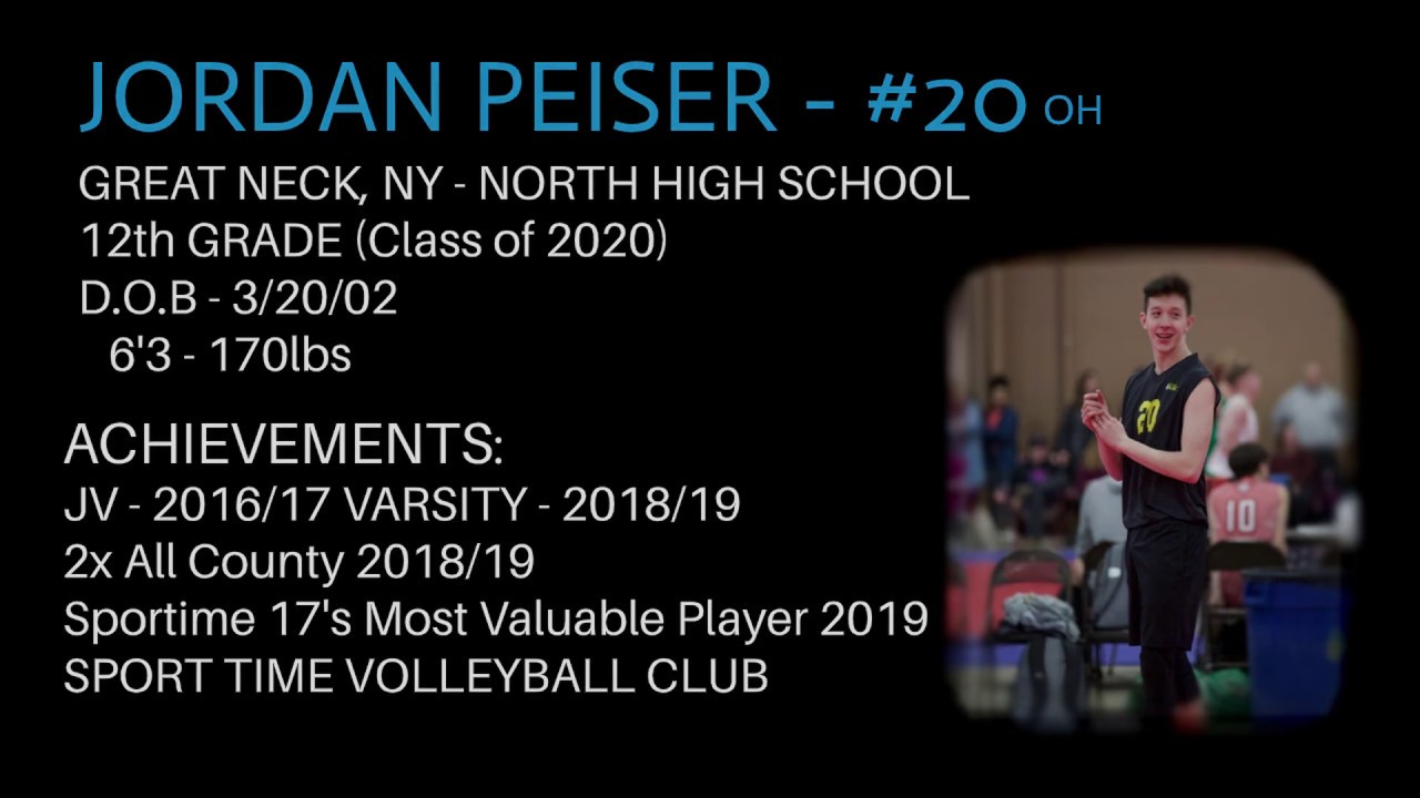 Jordan Peiser-2019 School Season - YouTube