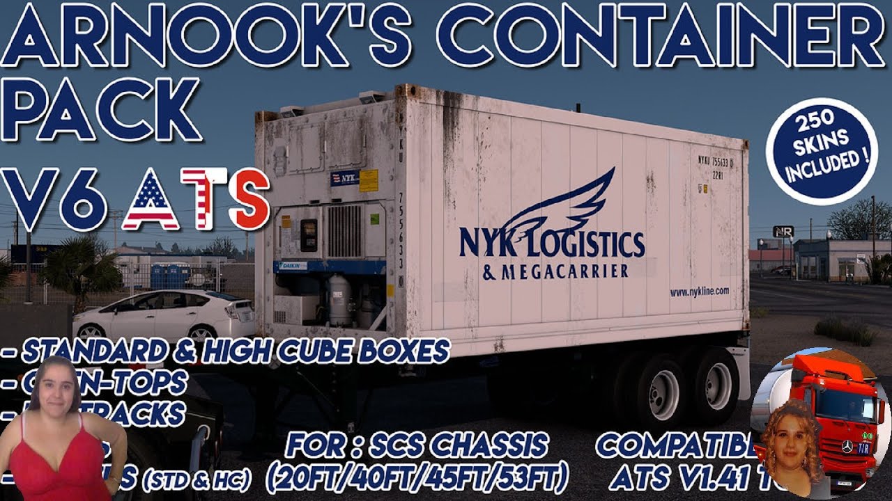 American Truck Simulator (1.46) Arnook's Container Pack - ATS Edition ...