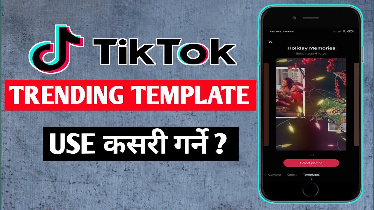 How To Use TikTok Trending Template | How To Use TikTok Trending ...
