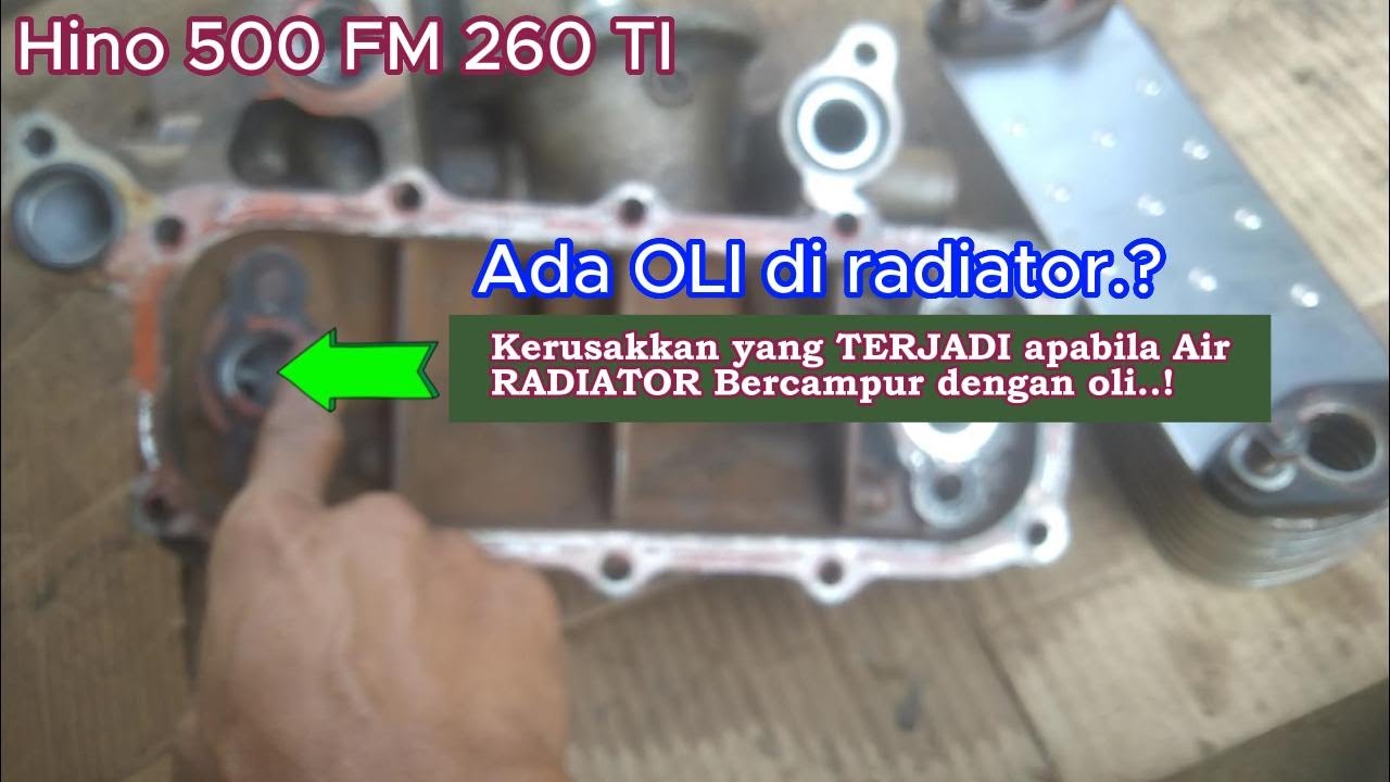 Penyebab Air Radiator Bercampur Dengan OLI, Hino 500 FM 260 TI Cek Bagian Ini.! - YouTube
