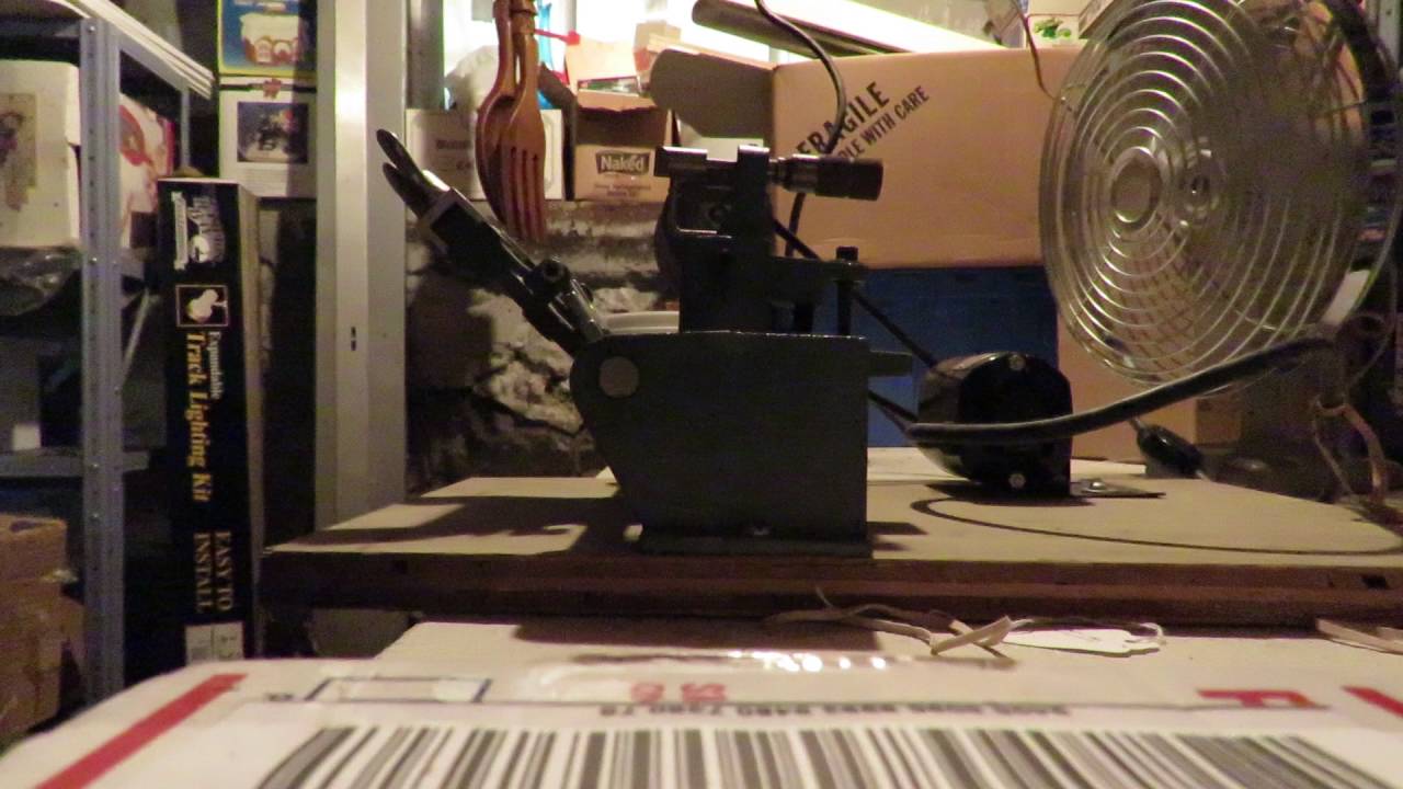 Antique key cutting machine with Dayton motor - YouTube
