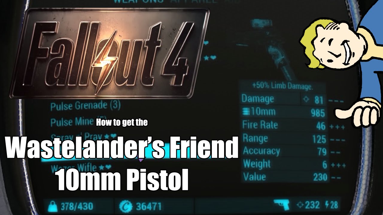 Fallout 4 Tutorial - How to Get the Wastelander's Friend - YouTube