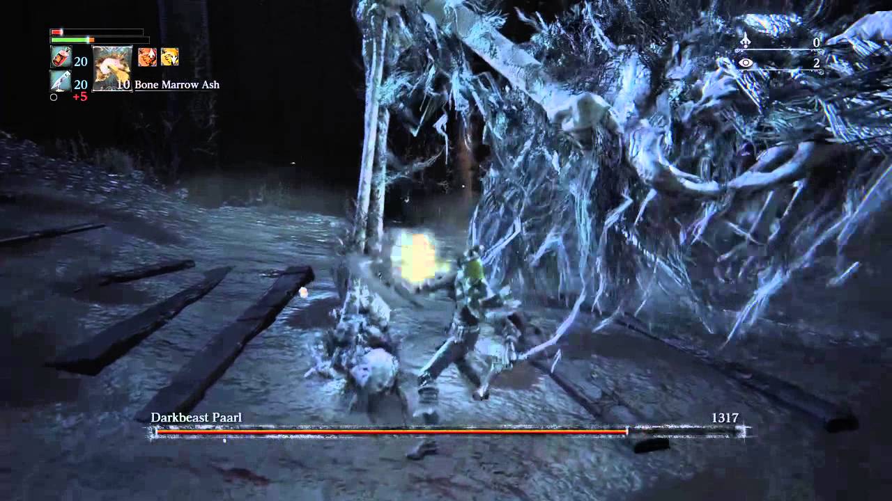 Bloodborne all bosses Ng+7 waste of skin: Darkbeast - YouTube