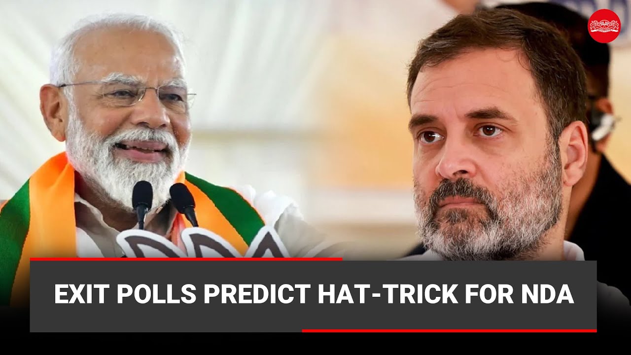 Exit polls predict hat-trick for NDA - YouTube