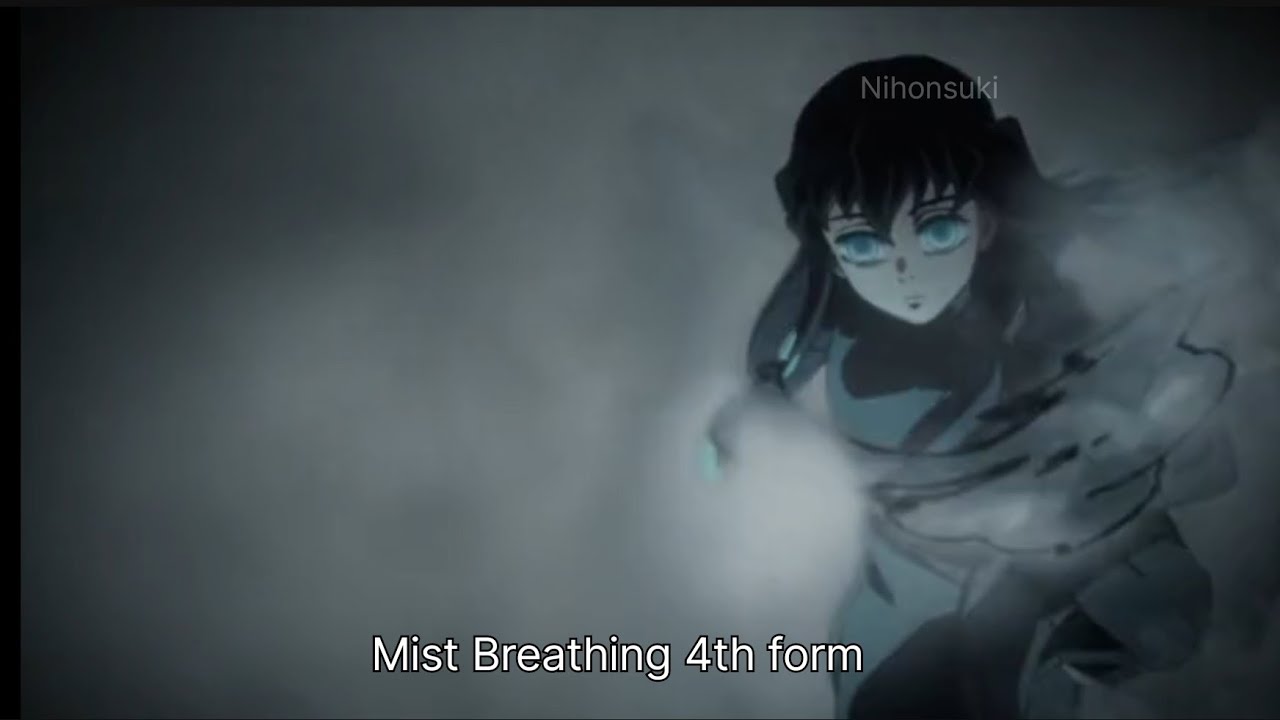 Mist Breathing 4 th form | Muichiro Tokito | Demon slayer season 3 ...