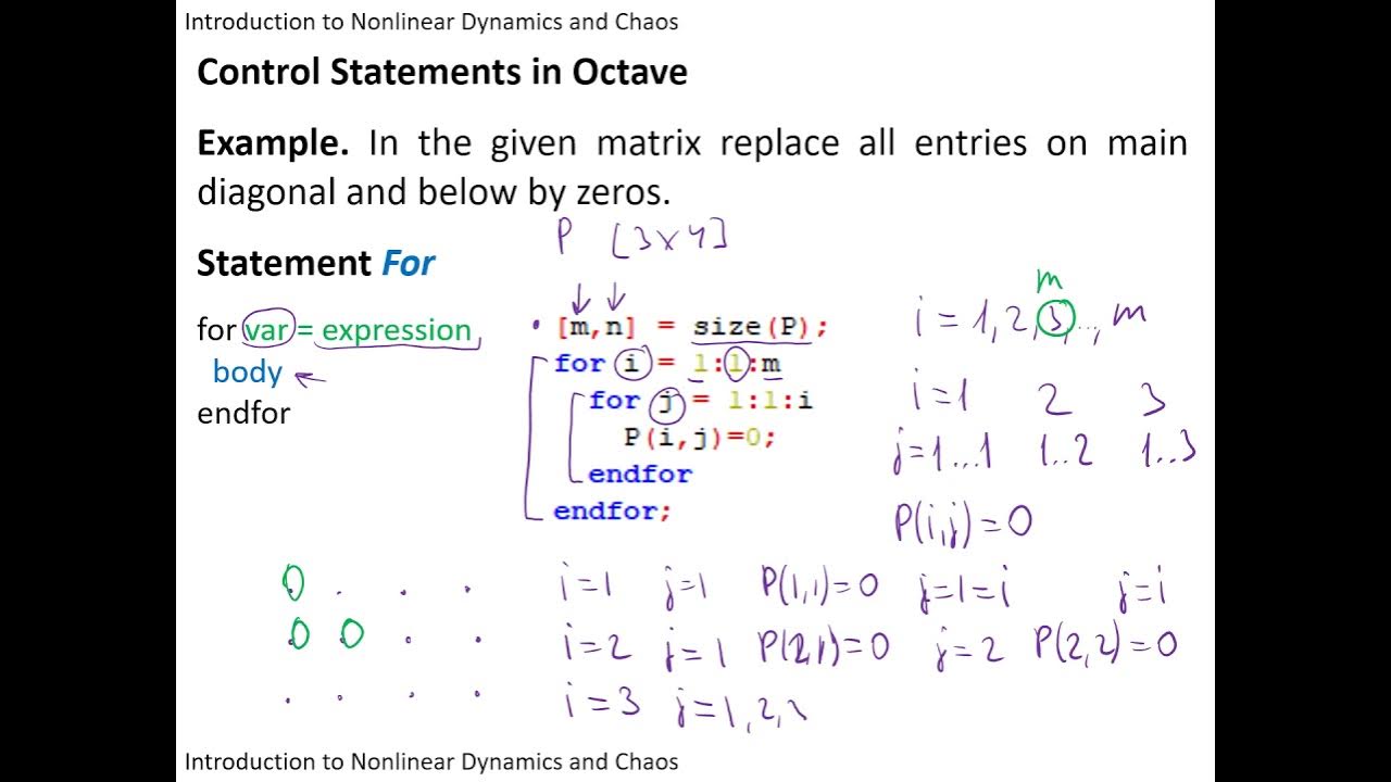 3 3 Control Statements in Octave Loops - YouTube