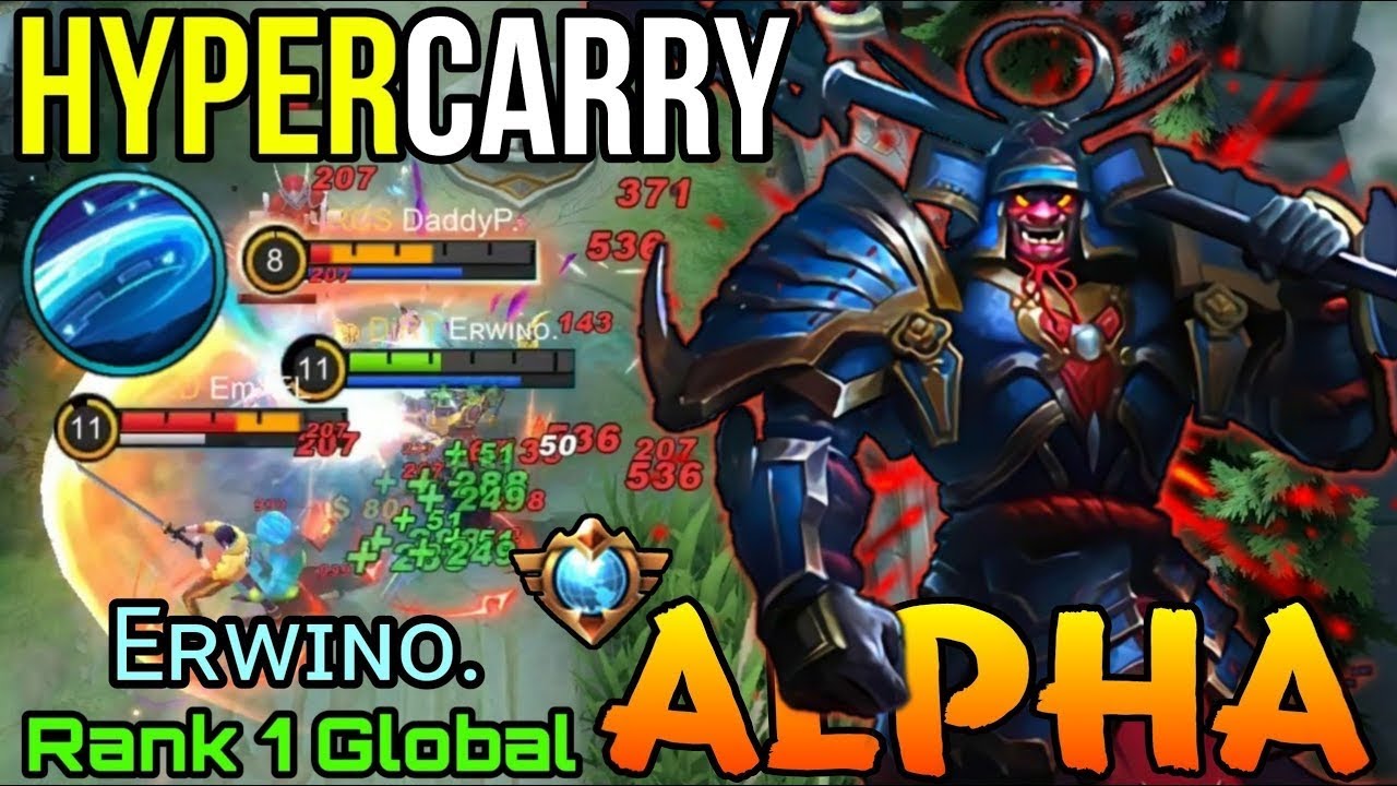 TOP GLOBAL ALPHA | BEST COMBO ULTIMATE BY ALPHA | MOBILE LEGEND BANG ...