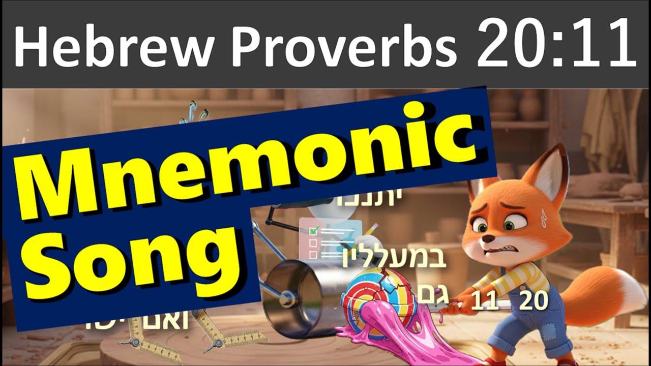Memorize Hebrew Proverbs with a song Proverbs 20：11 - YouTube