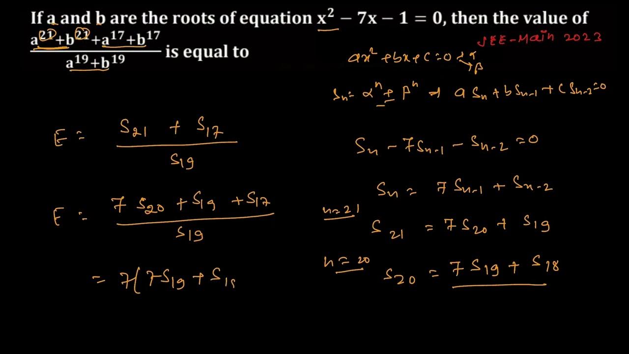 if-a-and-b-are-the-roots-of-equation-x-2-7x-1-0-then-the-value-of-a