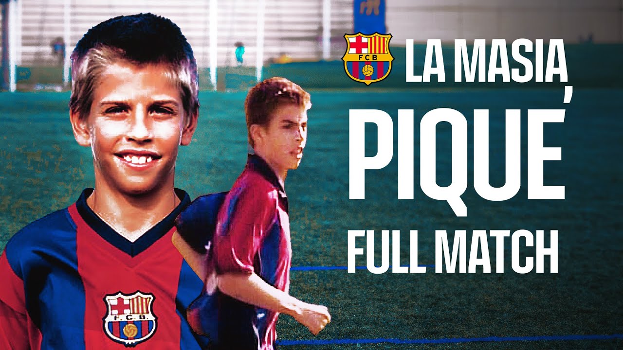 🍿 ENJOY GERARD PIQUE's PERFORMANCE AT LA MASIA AT THE AGE OF 14 | FULL ...