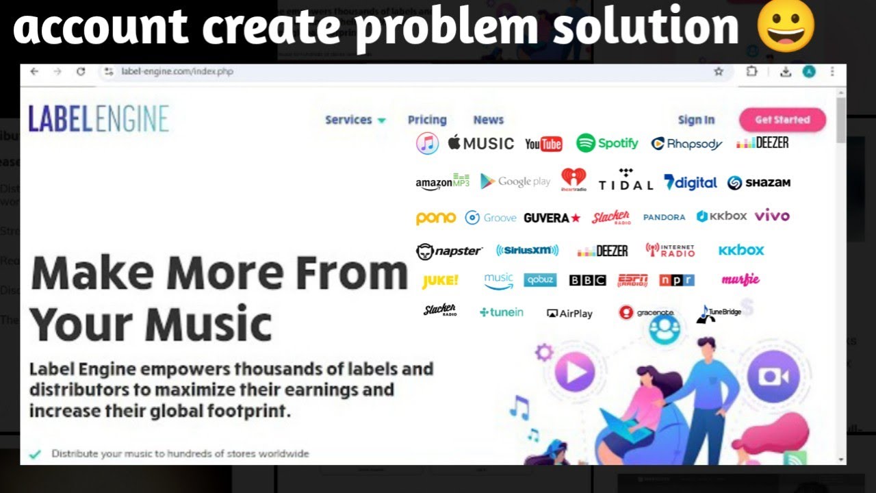 LABEL ENGINE distribution ka account kaise create problem solution 😃 ...