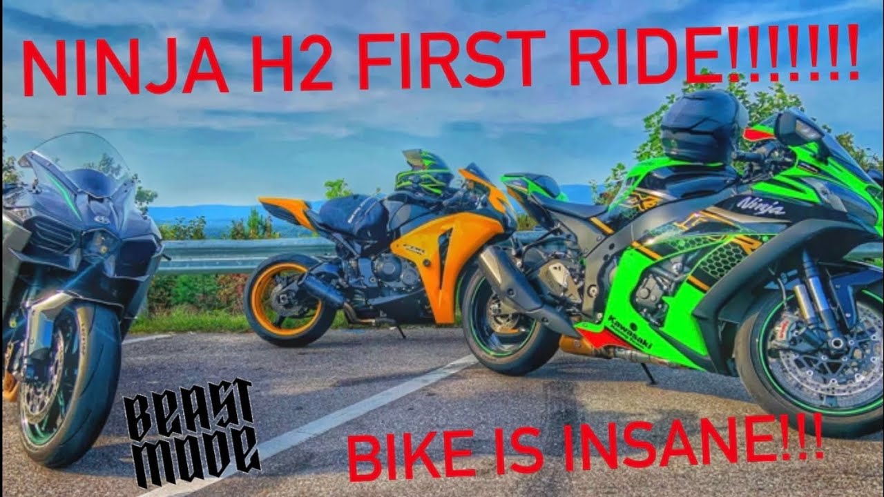 KAWASAKI NINJA H2 FIRST RIDE!!!! 300+ HP !!!!! - YouTube