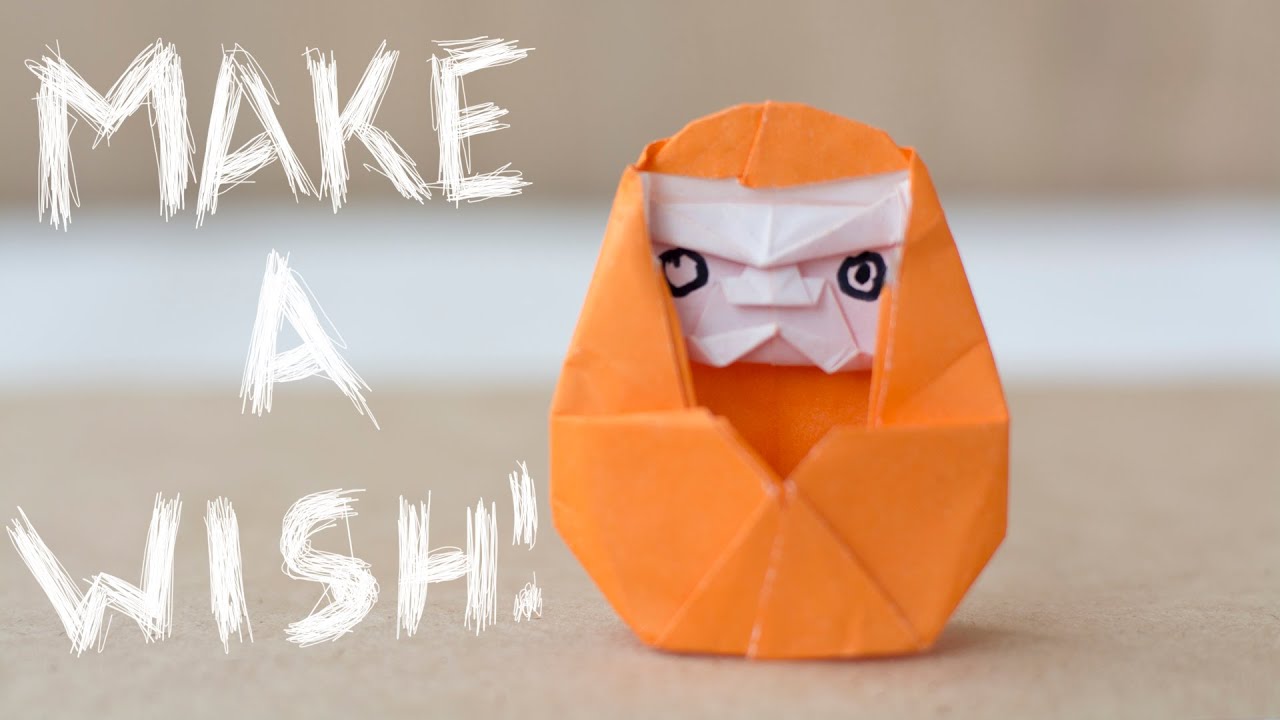 How to Make a Wish! Origami Daruma doll - YouTube