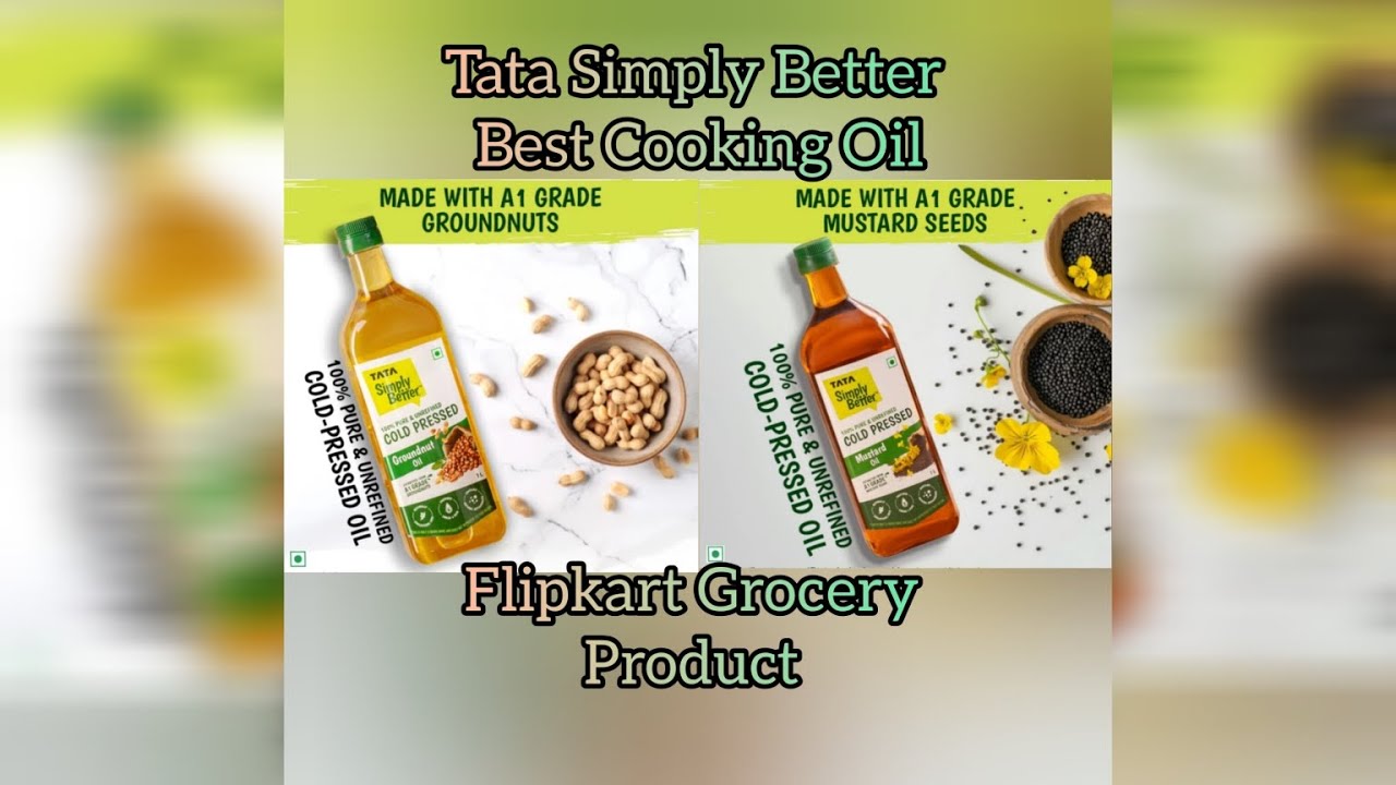 Tata Simply Better, Everyday Cooking 100% Cold Pressed Oil, Mustard Oil ...