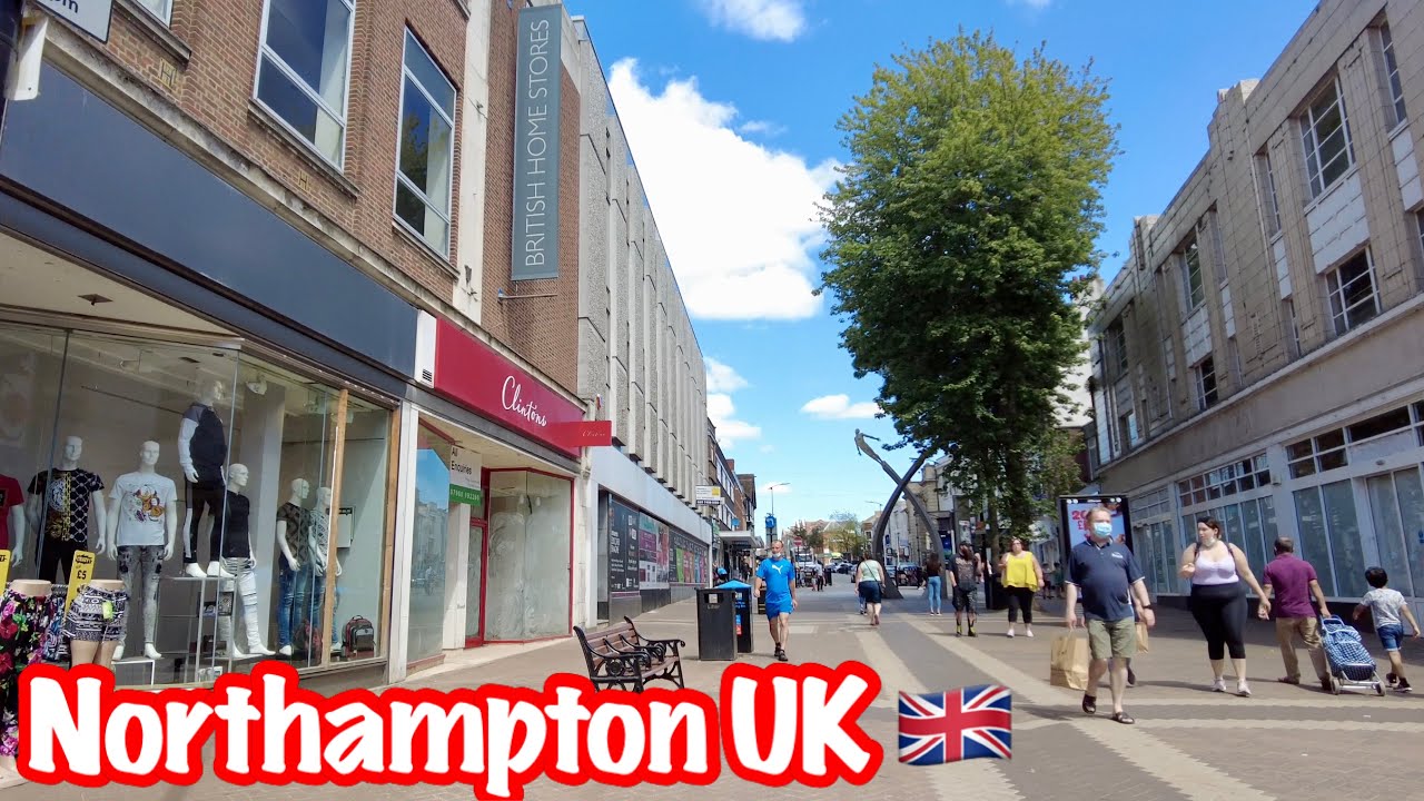 [4K] Walking in Northampton UK Town | DJI Pocket 2 - YouTube