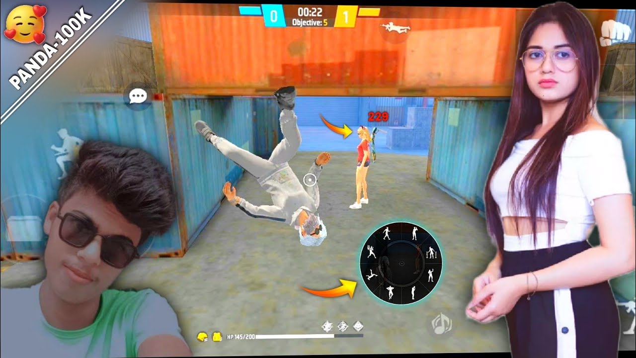 PRO GIRL SHOWS ME EMOTE HEADSHOT PRANK IN LONE WOLF🤯 IMPRESSION LAKA ...